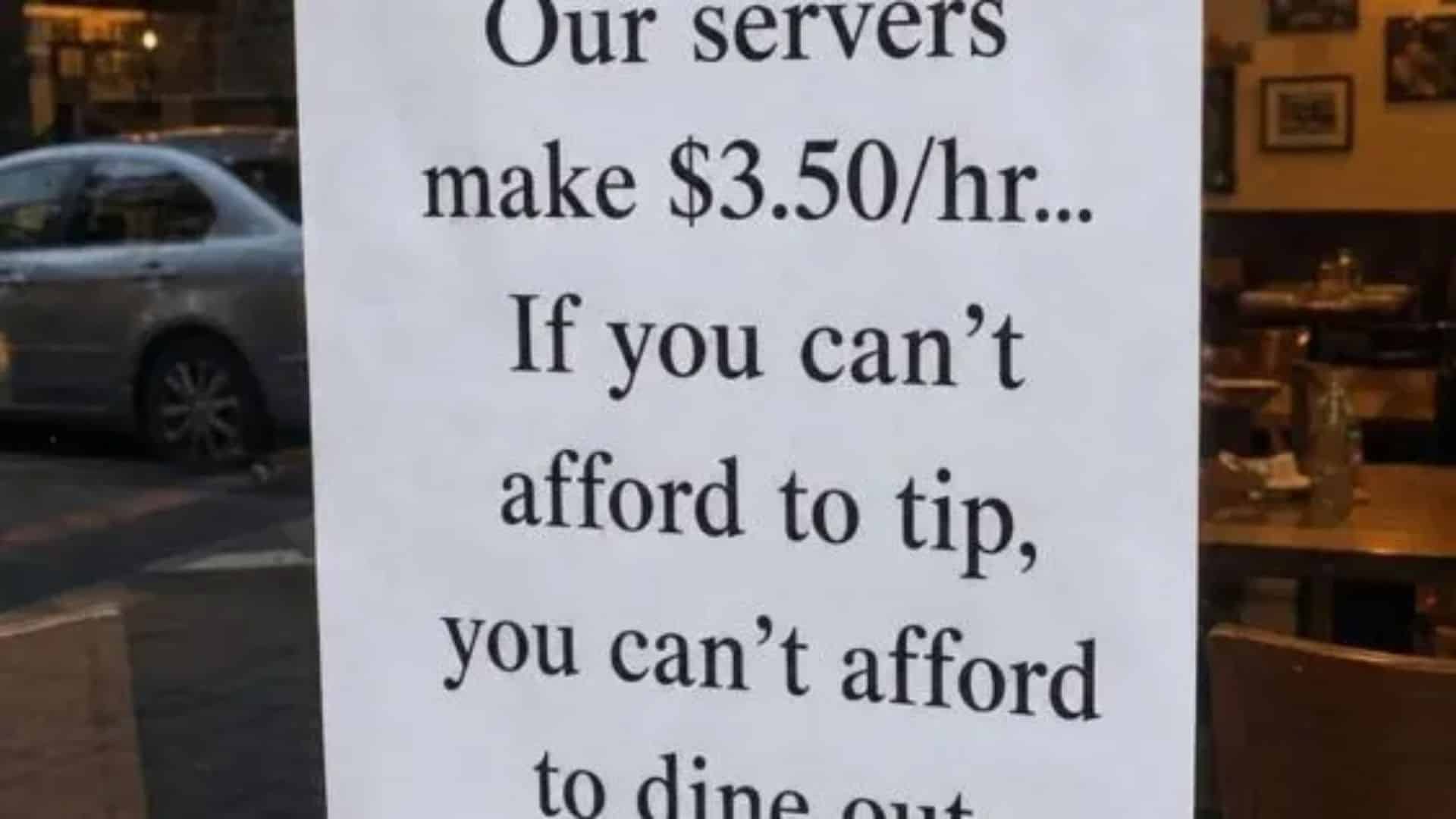 “If You Can’t Afford to Tip, You Can’t Afford to Dine Out”: Restaurant ...